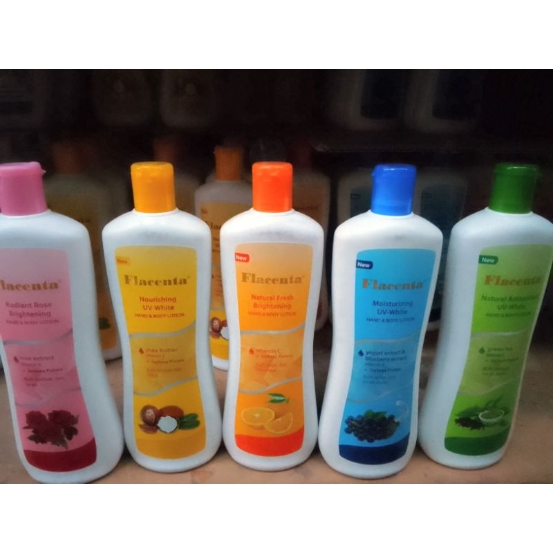 Jual (3 PCS) PLACENTA WHITE BODY LOTION BOTOL 500ML | Shopee Indonesia