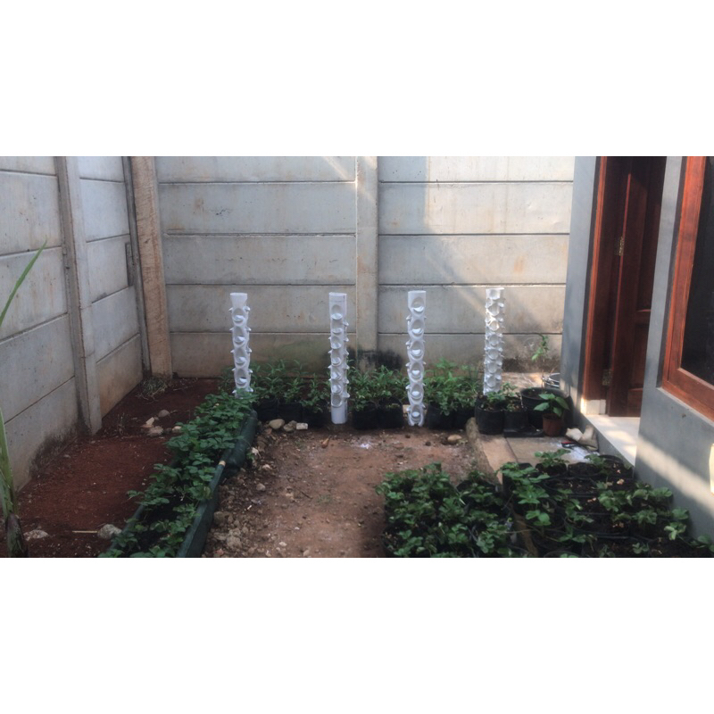 Jual POT VERTIKAL 4inch 4” 100CM 1METER 18 LUBANG POT VERTIKULTUR ...