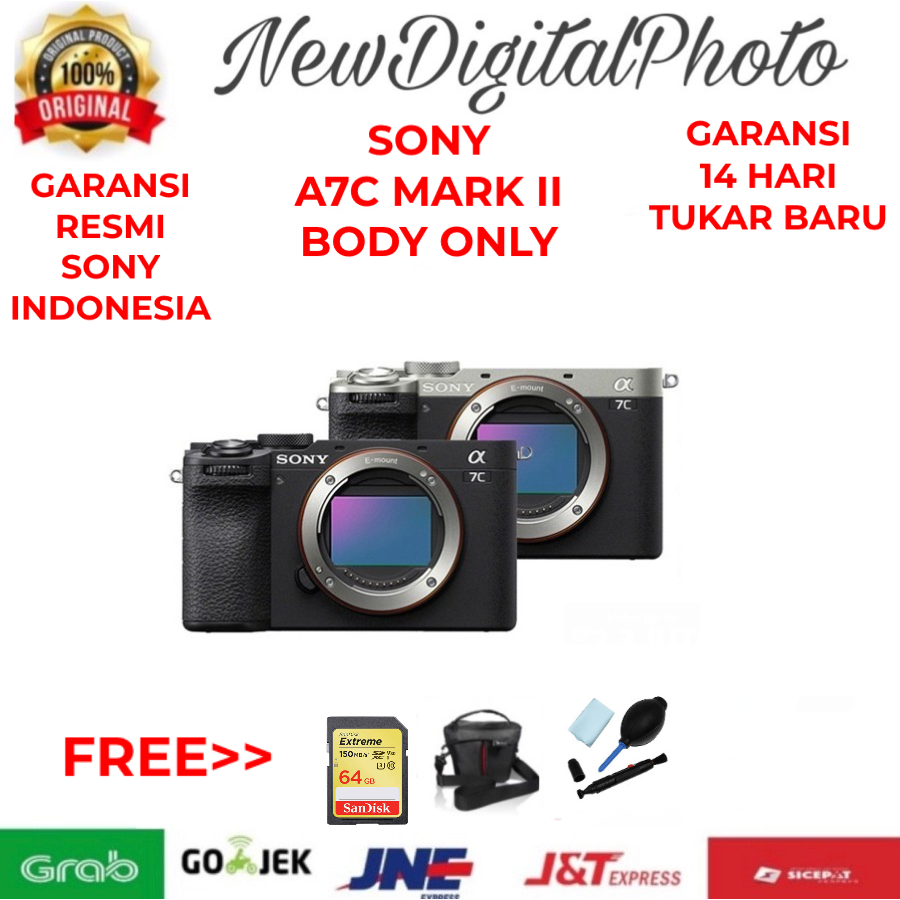 Jual Sony A7C II Body Only Mirrorless Camera Alpha A7CII A7 C Mark 2 ...