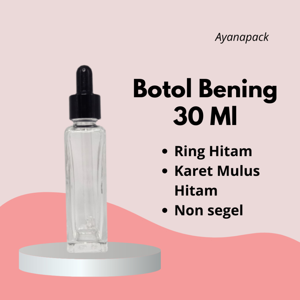 Jual Botol Bening Serum Ukuran 30 ml Panjang | Shopee Indonesia