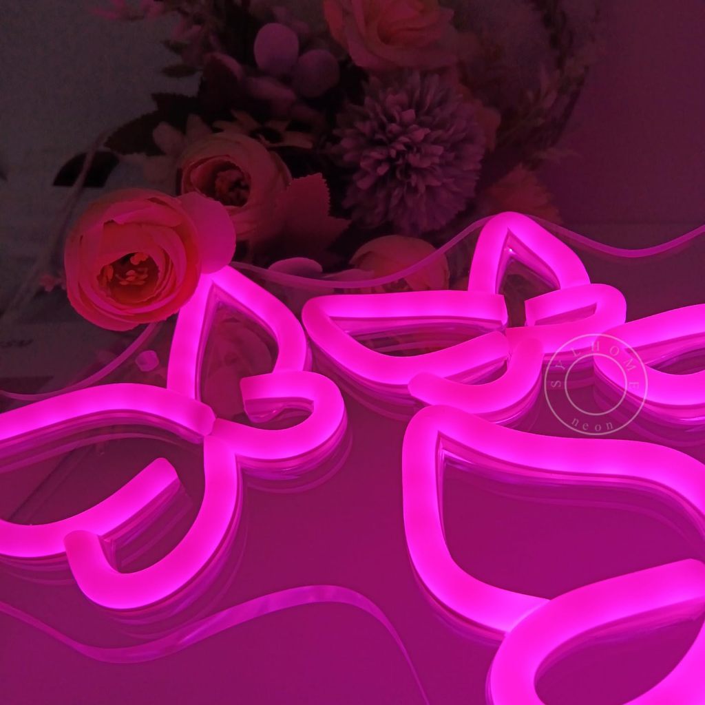 Jual Pink Butterfly Led Neon Light Sign Girls Bedroom Kids Room Beauty ...