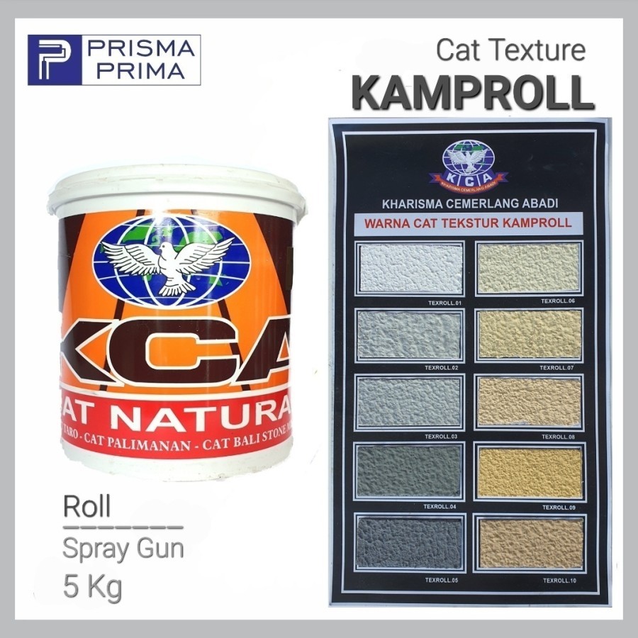 Jual Cat Tekstur KCA KAMPROLL Kamprot Texture Wall Paint | Shopee Indonesia