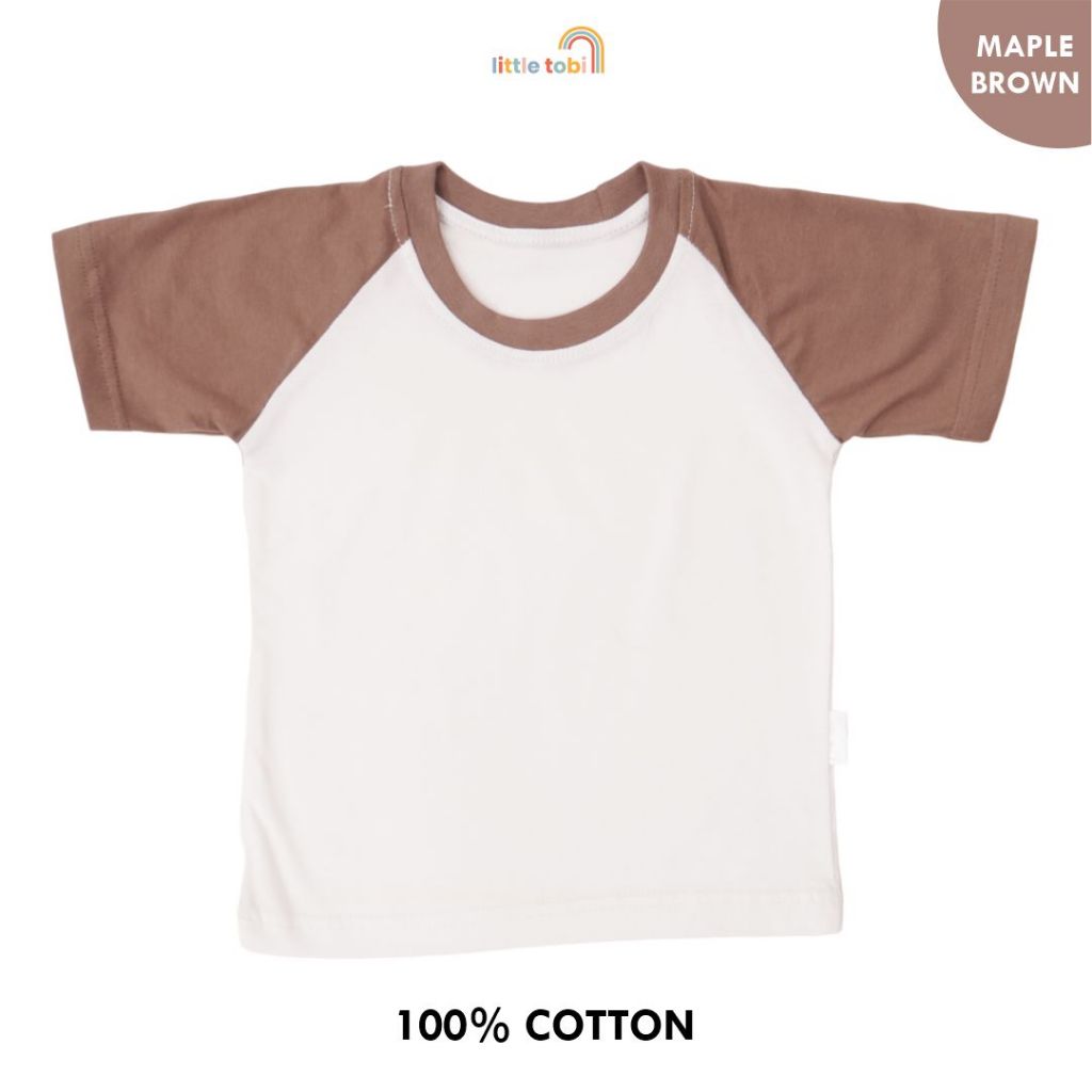 Jual Kaos Anak Raglan Laki-laki Perempuan Katun Two Tone Littletobi ...