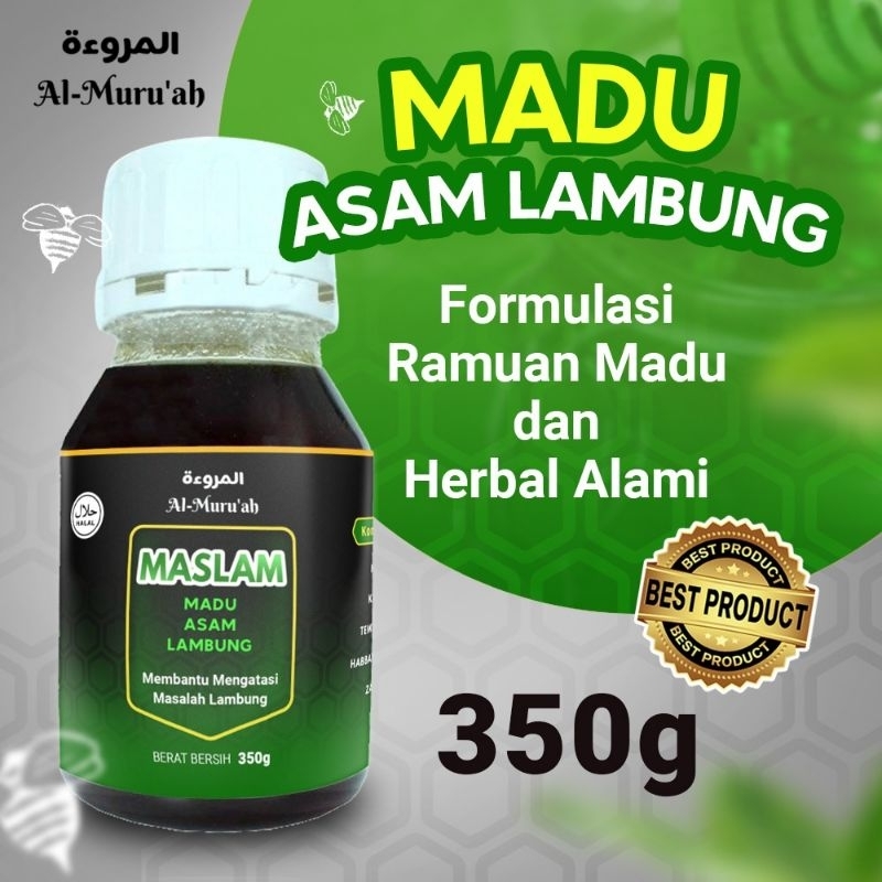 Jual MASLAM MADU ASAM LAMBUNG Bukan MADU HIJAU 350 GRAM AL MURU'AH ...
