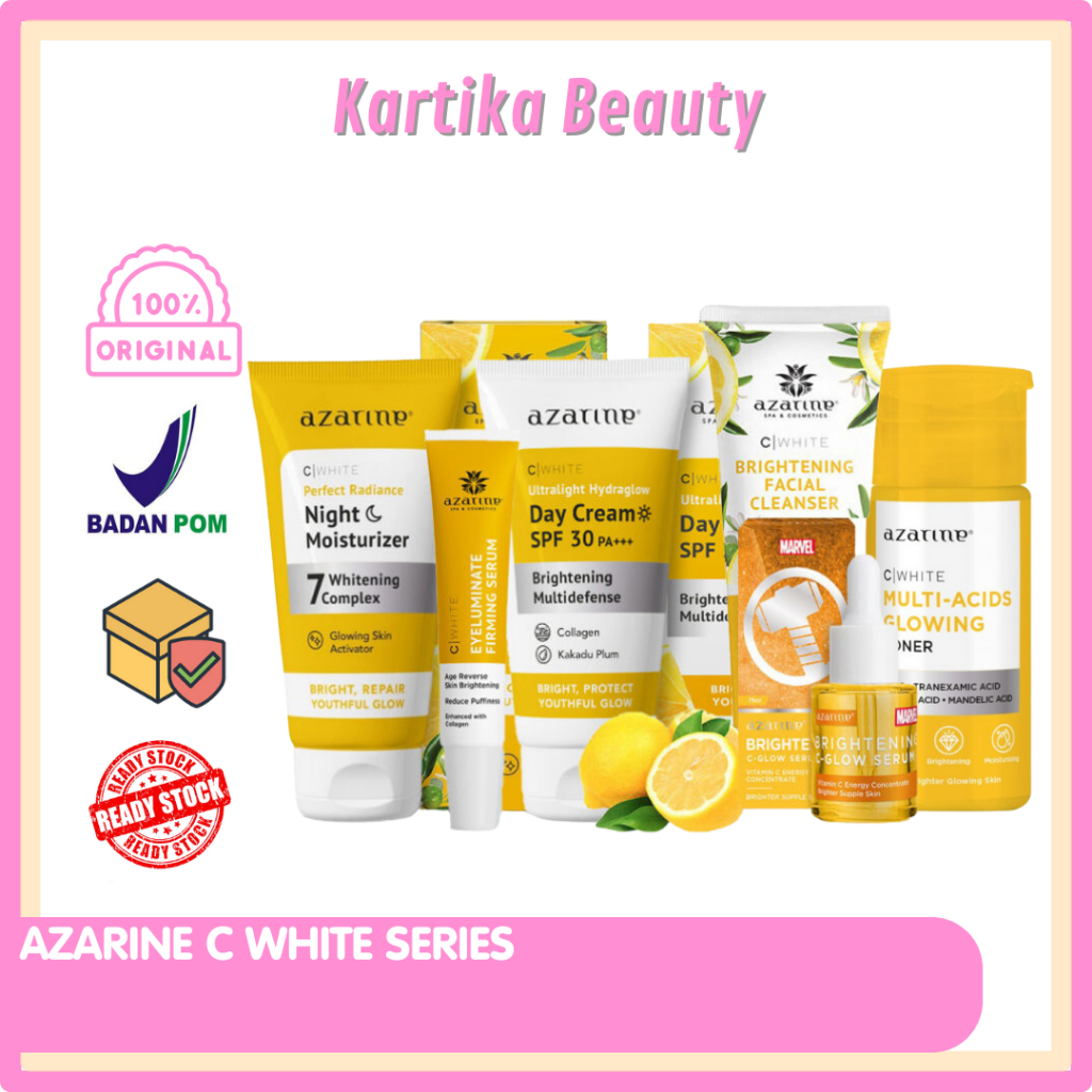 Jual AZARINE C WHITE GLOWING BRIGHTENING SERIES : FACIAL CLEANSER ...