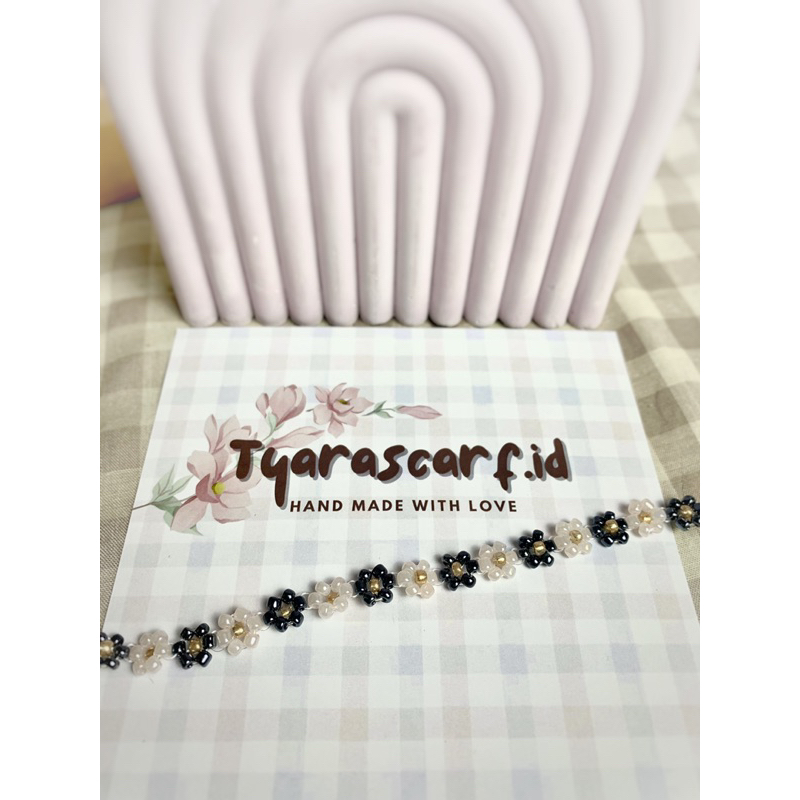 Jual bracelet daisy korean | gelang manik bunga daisy | Shopee Indonesia