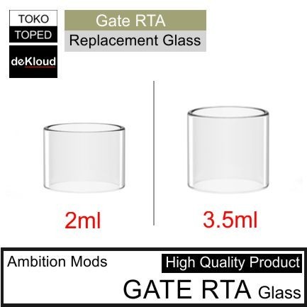 Jual GATE RTA Replacement Glass | 2ml dan 3.5ml | kaca tabung pyrex ...