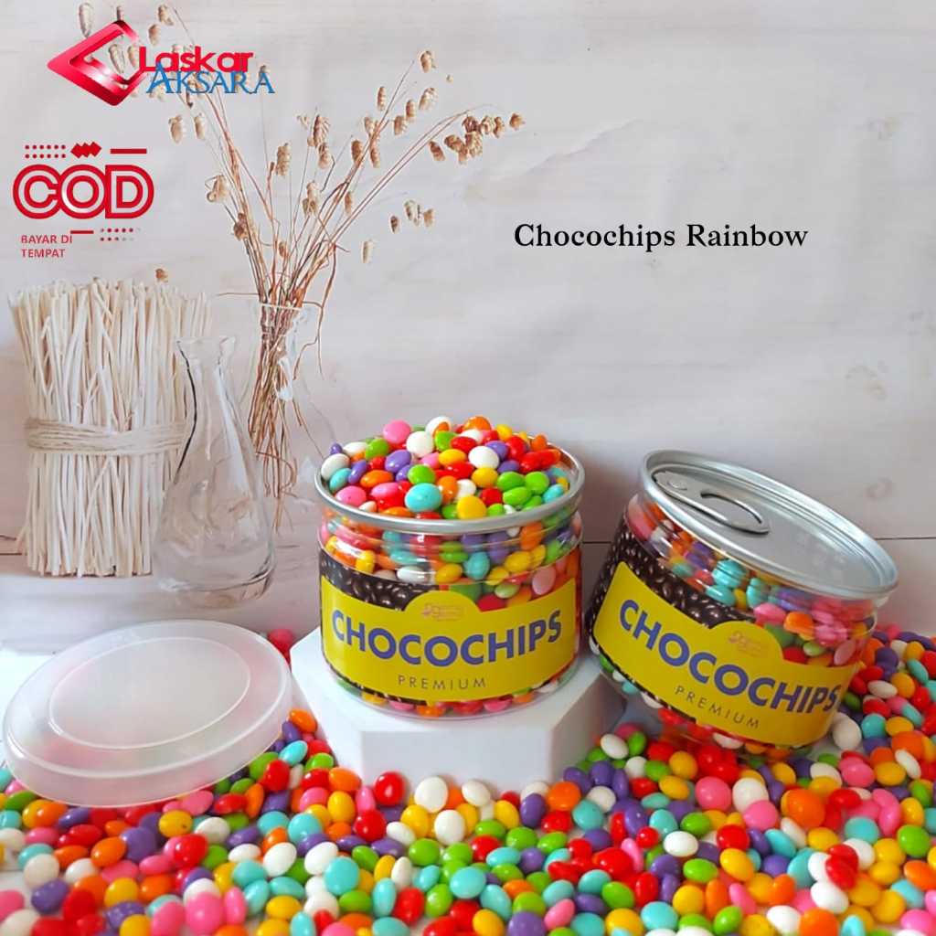 Jual Can - Chocochips Pipih Warna Warni Chocochips Bulat Rainbow ...