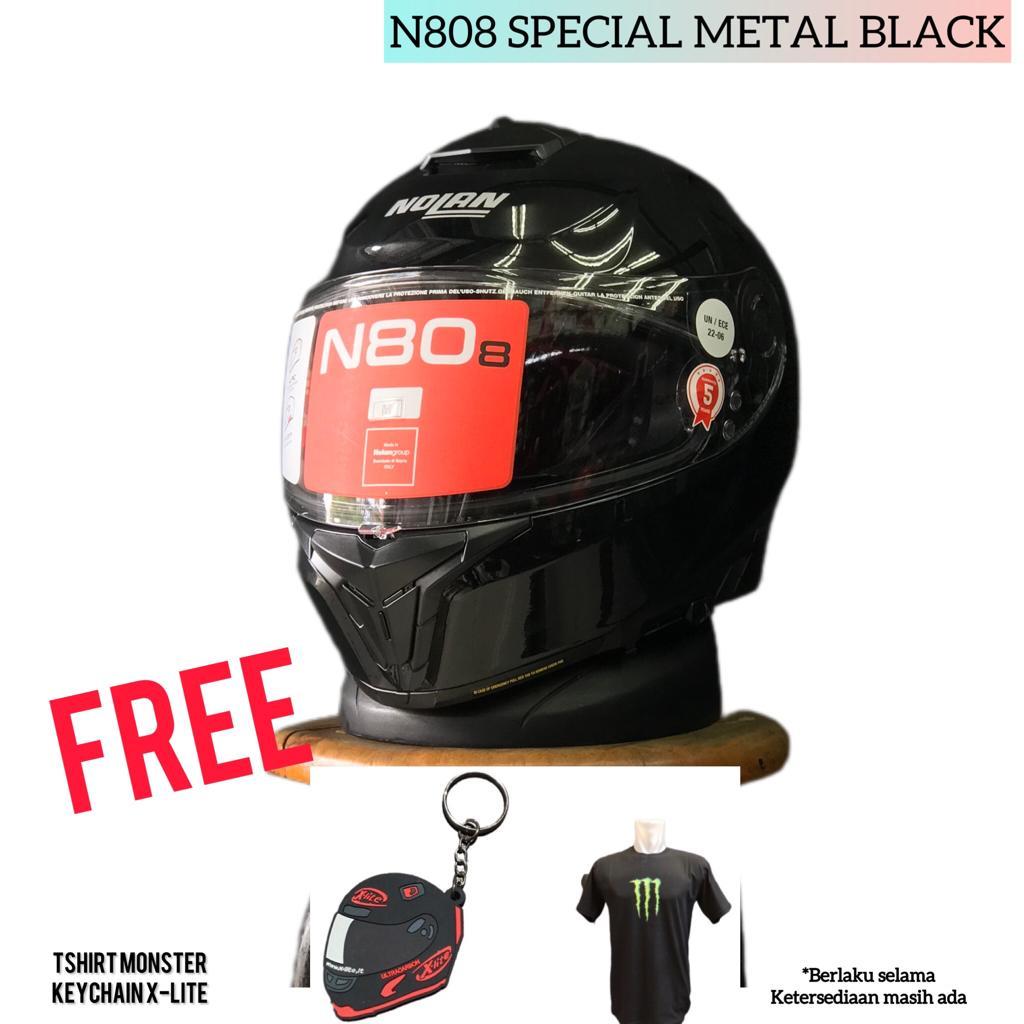 Jual Helm Motor Full Face Nolan N808 Special Metal Black Nolan N80-8 ...