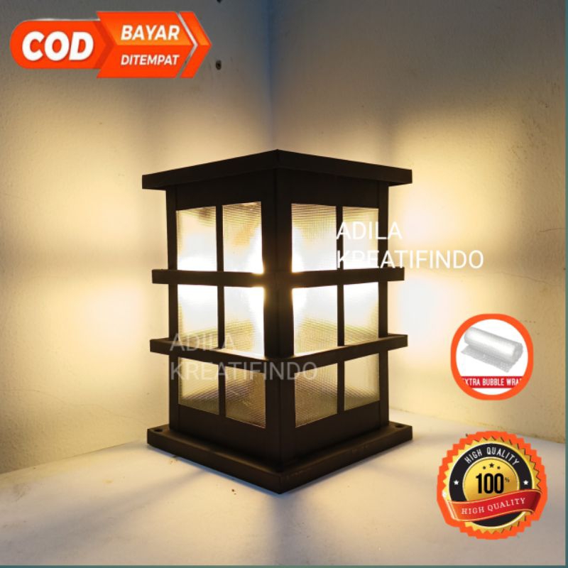 Jual Lampu hias pilar / lampu pagar / lampu teras / lampu tembok pagar ...
