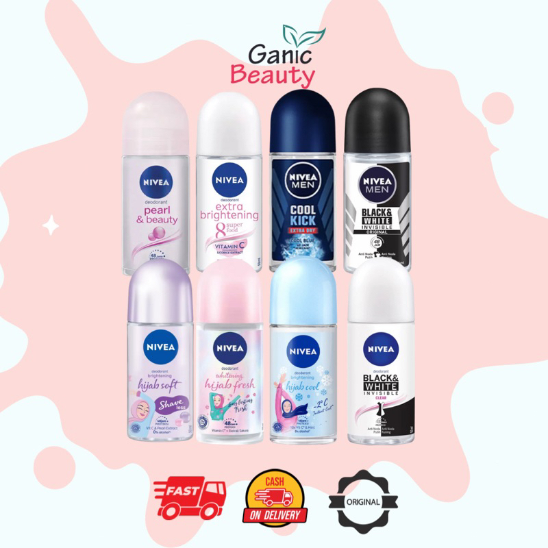 Jual Nivea Deodorant Cool Kick Pearl Beauty Extra Brightening Hijab ...