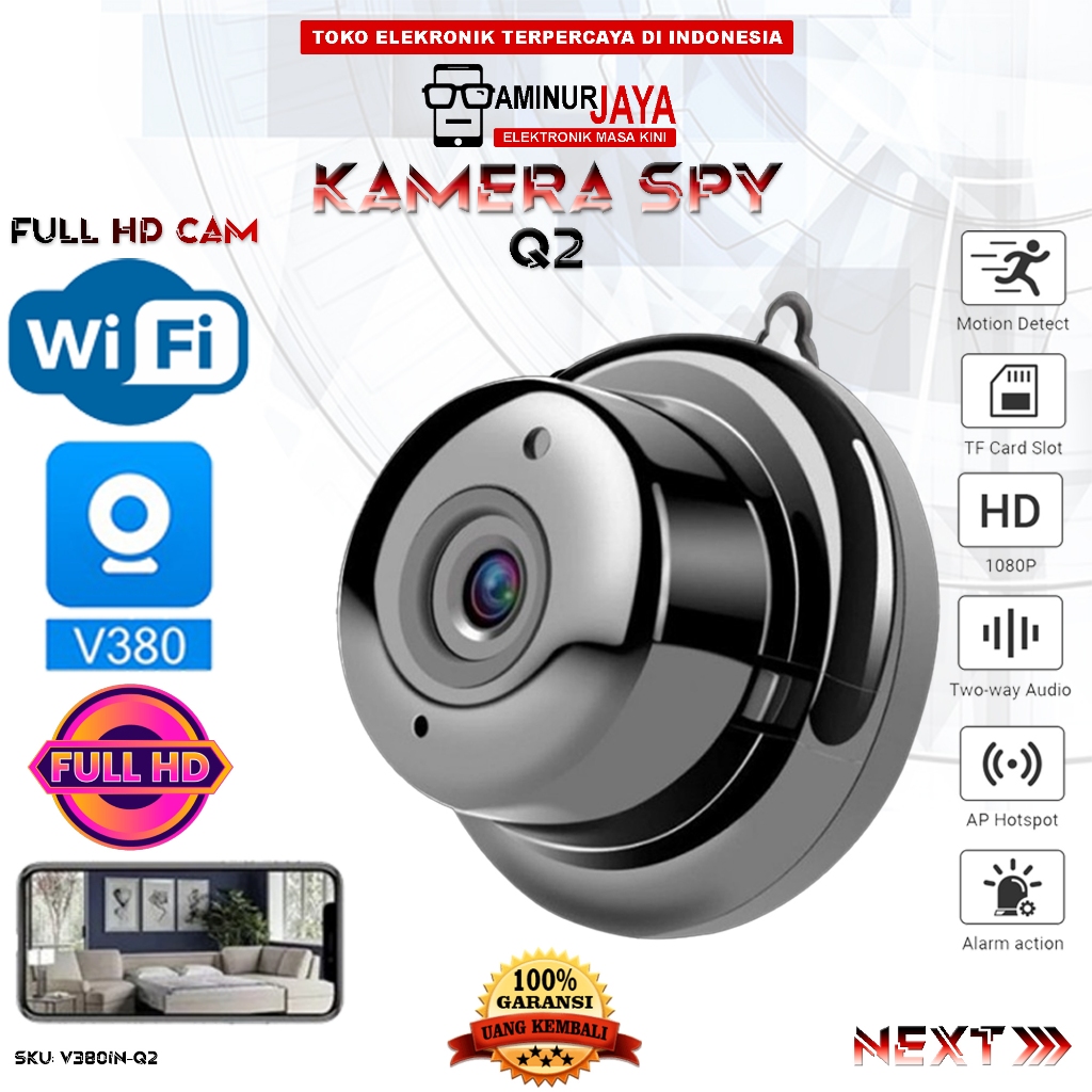 Jual Kamera Cctv IP HD 1080P Nirkabel Wifi V380 Pro Kualitas Tinggi ...