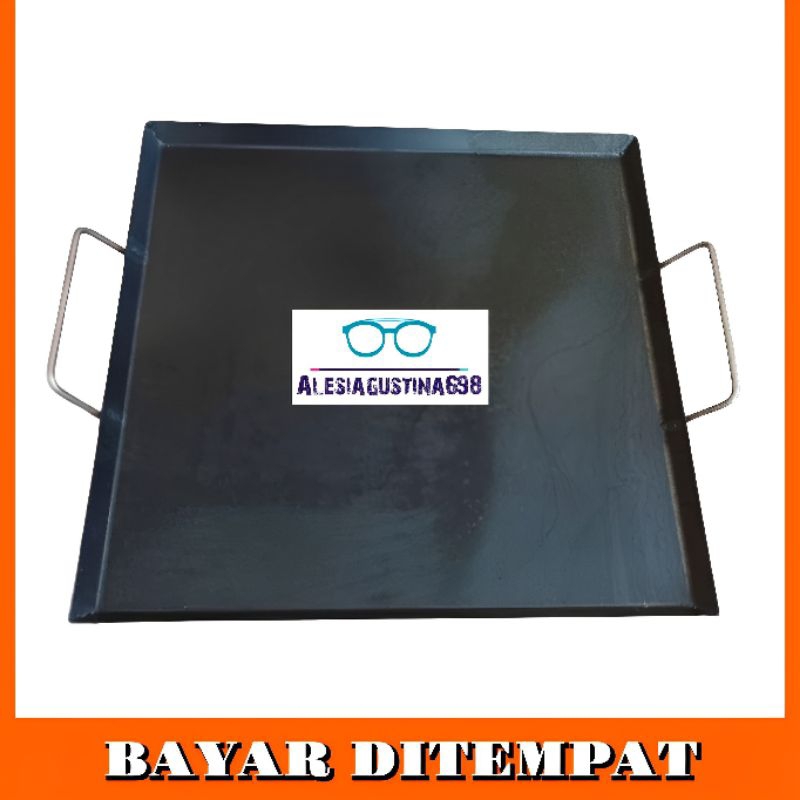 Jual wajan roti bakar anti lengket ukuran 30cm X 30cm / wajan kebab ...
