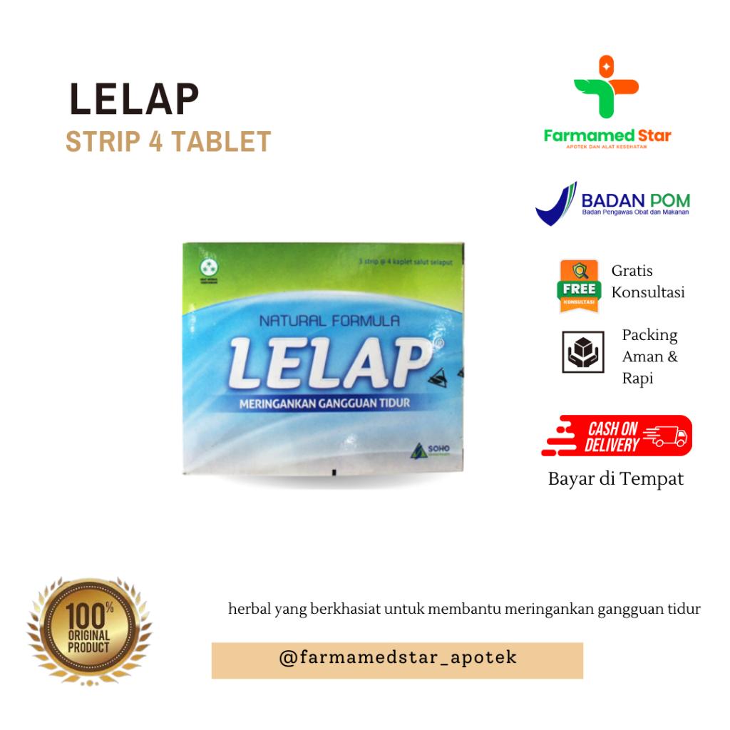 Jual LELAP STRIP 4 KAPLET | Shopee Indonesia