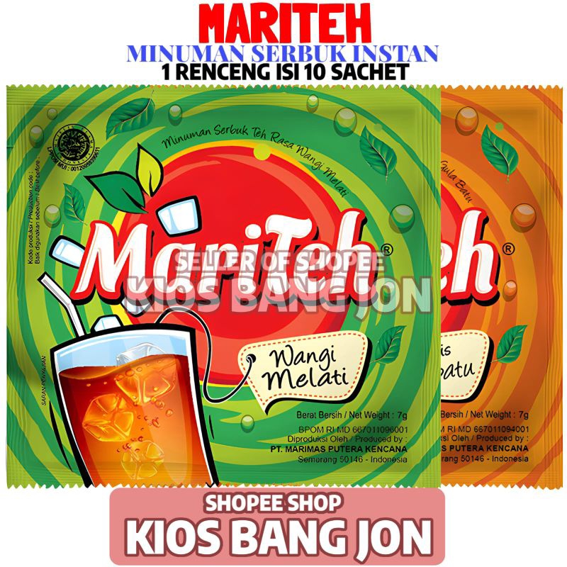 Jual Mariteh Minuman Sachet 1 Renceng Isi 10 Sachet | Shopee Indonesia