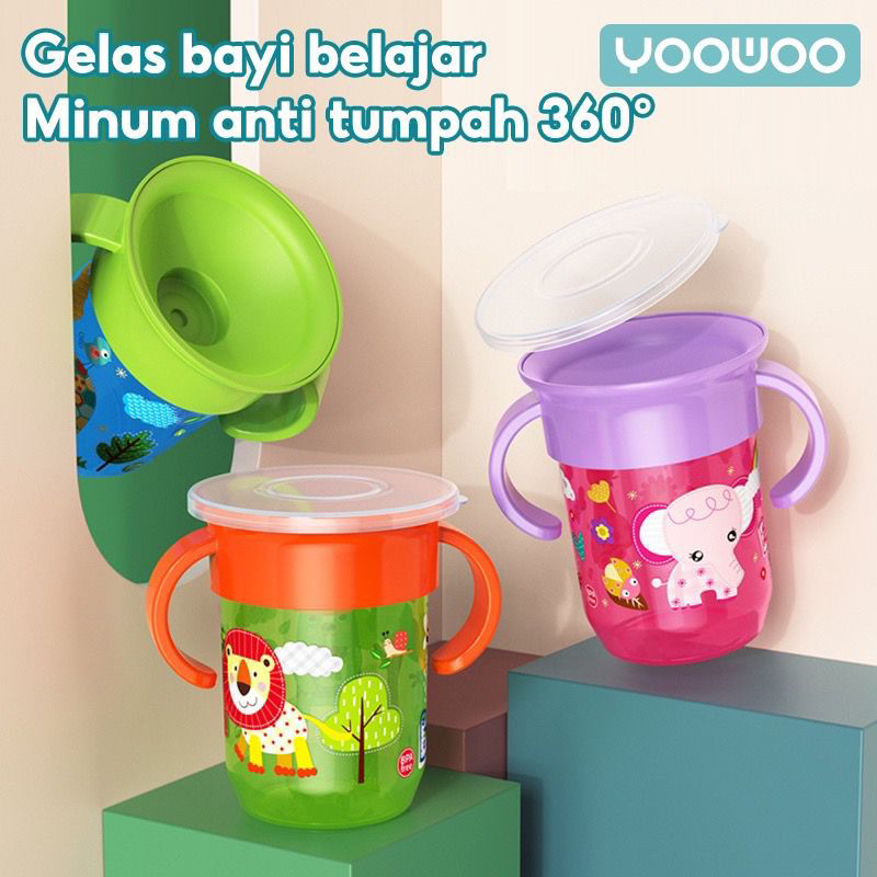 Jual Baby Sippy Cup 360 degree Training Cup With Handle | Gelas Cangkir ...