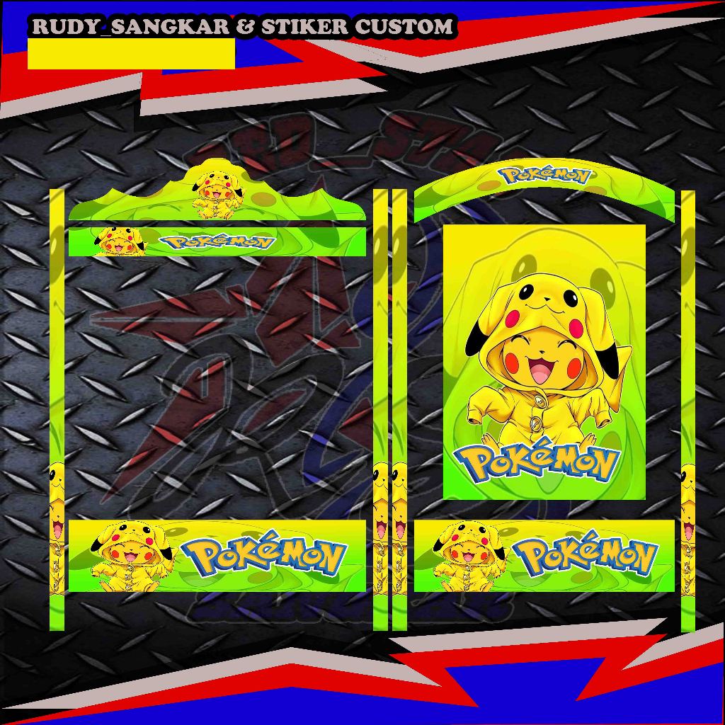 Jual SETIKER DECAL POKEMON STIKER POKEMON DECAL SANGKAR BURUNG POKEMON ...