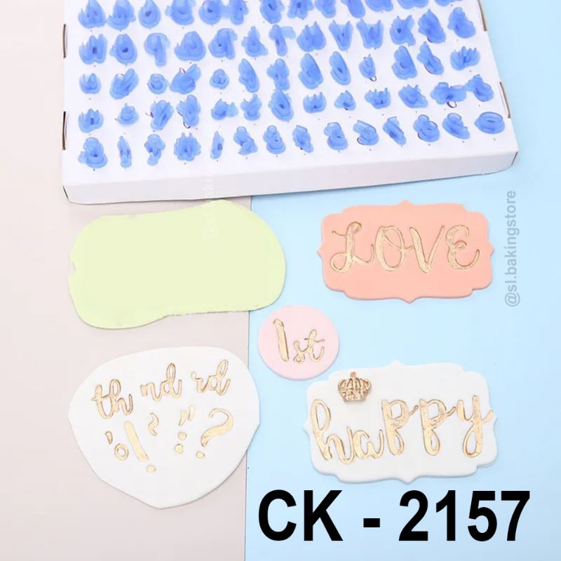 Jual CK-2157 LETTERPRESS HURUF BESAR HURUF KECIL ANGKA FONDANT/PUDING ...