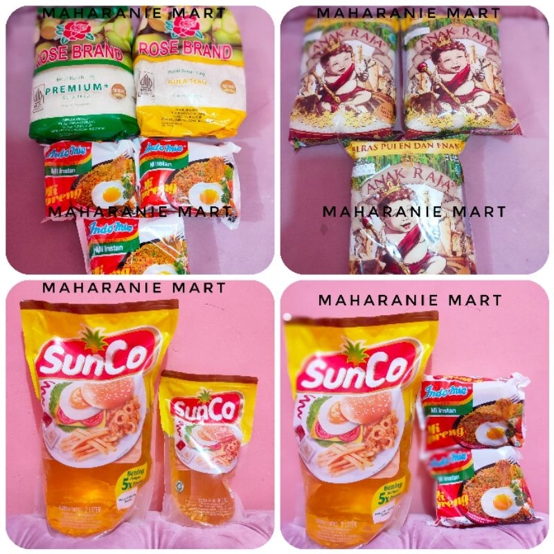 Jual paket sembako minyak goreng sunco 2 liter/paket sembako murah ...