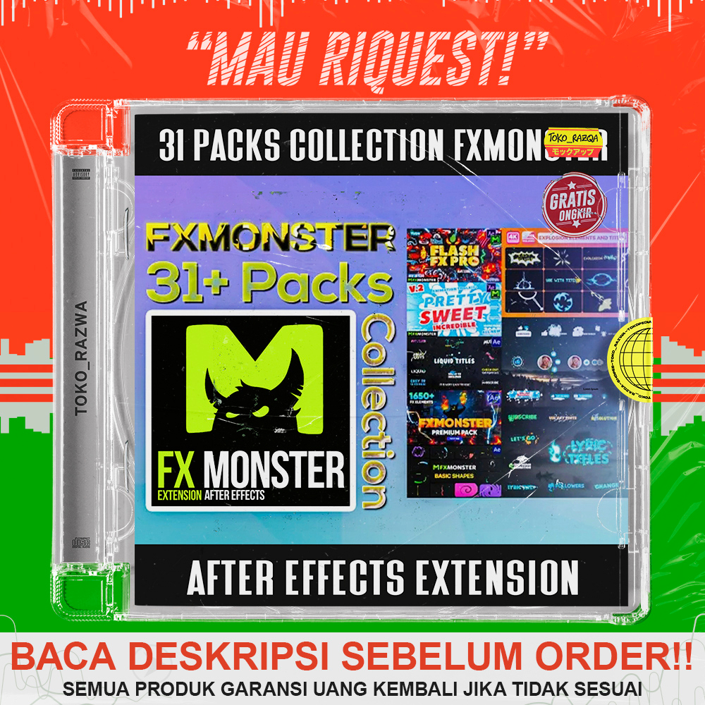 Jual After Effects Extension - 31 Packs Collection FXMONSTER - 091023 | Shopee Indonesia