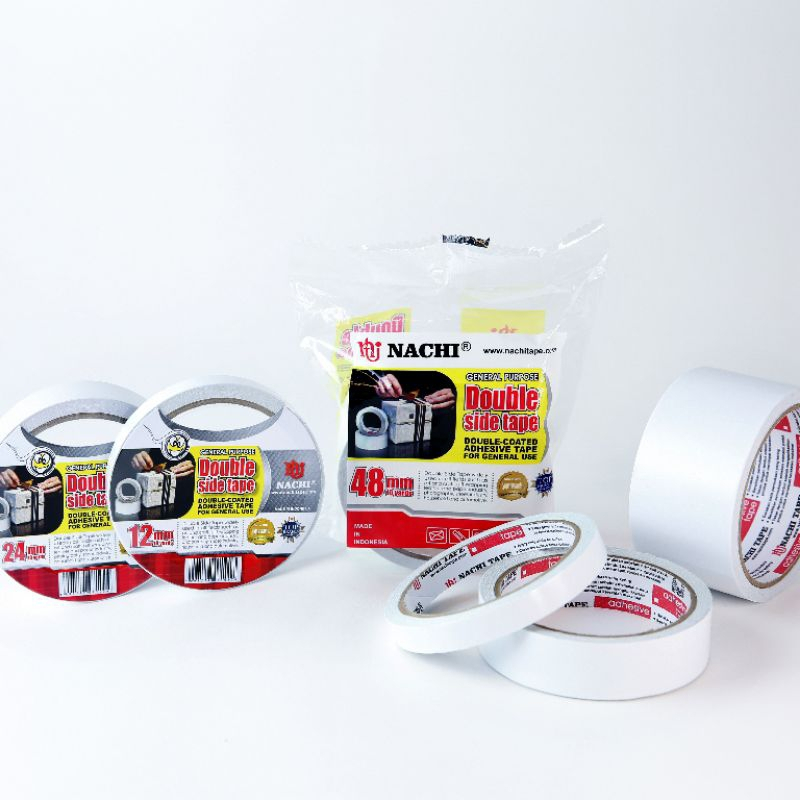 Jual Double Tape Nachi 12mm x 10 Yard 1/2 inchi | Shopee Indonesia