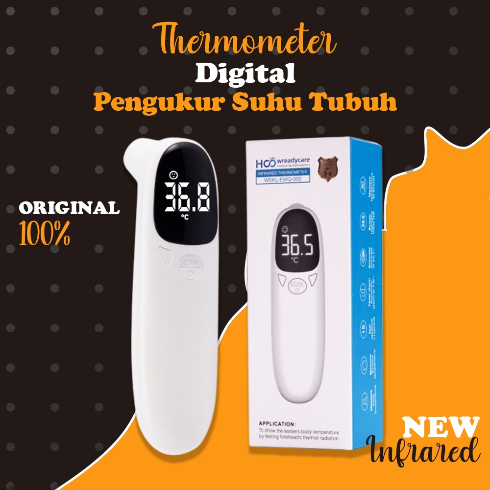 Jual Termometer Infrared Non Contact Digital Suhu Badan Tubuh ...