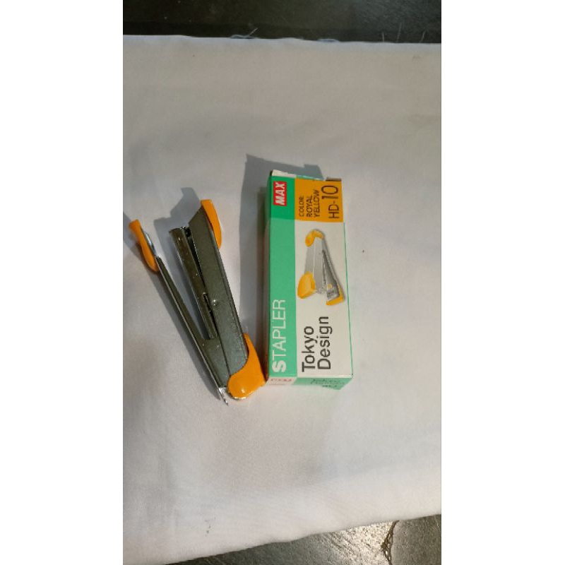 Jual STAPLER MAX HD-10Tokyo Design Color Royal Yellow | Shopee Indonesia