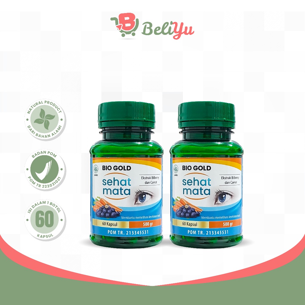 Jual Sehat Mata Bio gold Paket 2 Botol - Kapsul Sehat Mata Bio Gold ...