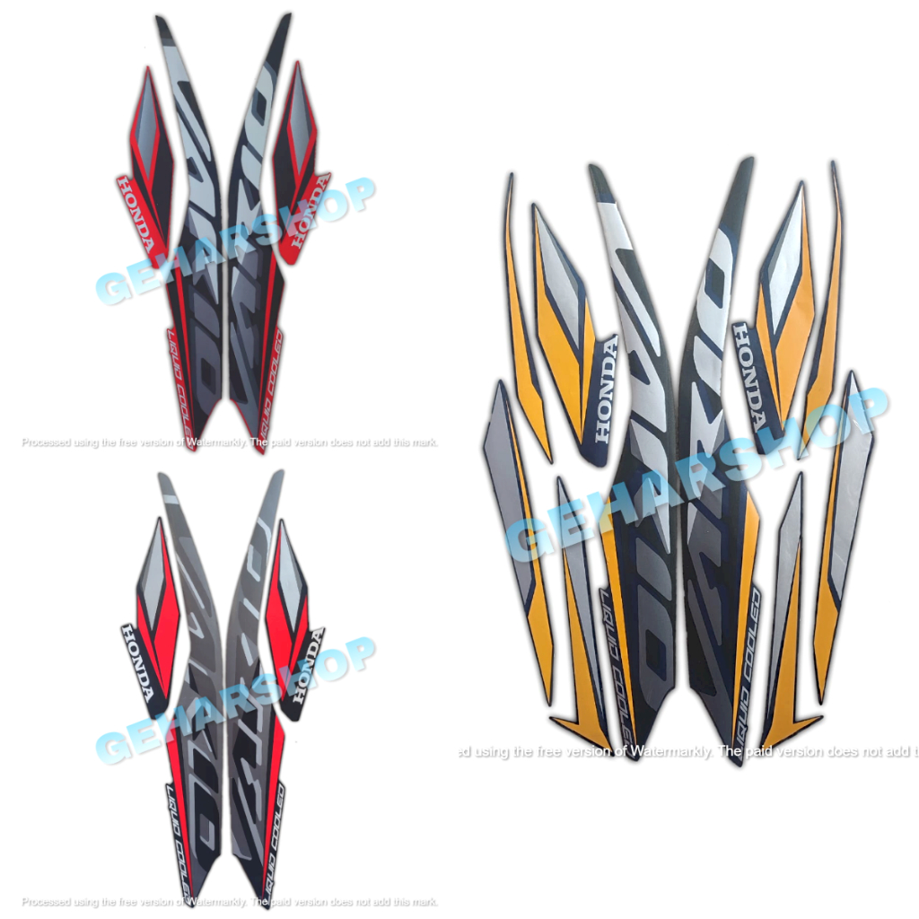 Jual STIKER STRIPING MOTOR HONDA VARIO 125 2021 SEPASANG STANDAR FUL ...