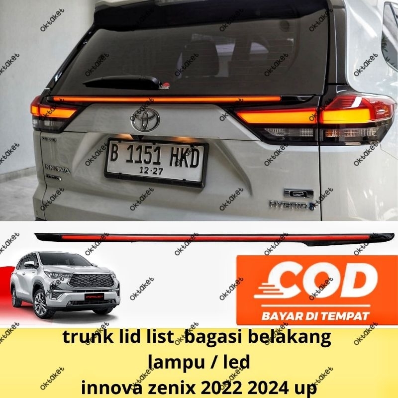 Jual Trunk lid List bagasi belakang lampu led Innova Zenix 2022 2023 ...