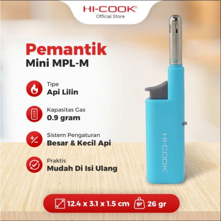 Jual Pemantik Mini/ Korek Api/ Gas Lighter MPL-M Hi Cook | Shopee Indonesia