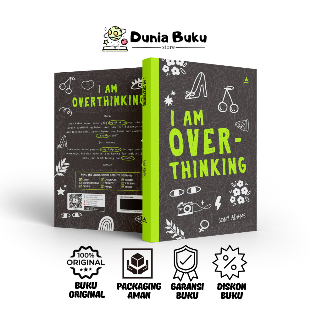 Jual anak hebat indonesia buku i am overthinking soft cover | Shopee ...
