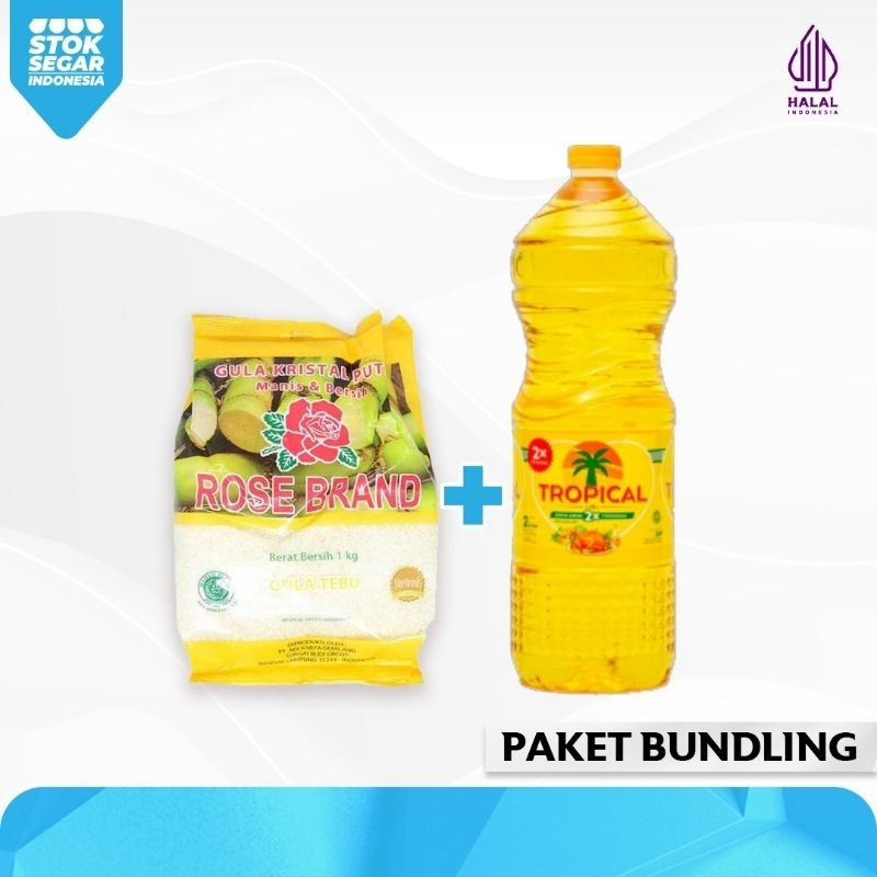 Jual Minyak Goreng Tropical 2 Liter Gula Rosebrand 1 Kg | Shopee Indonesia