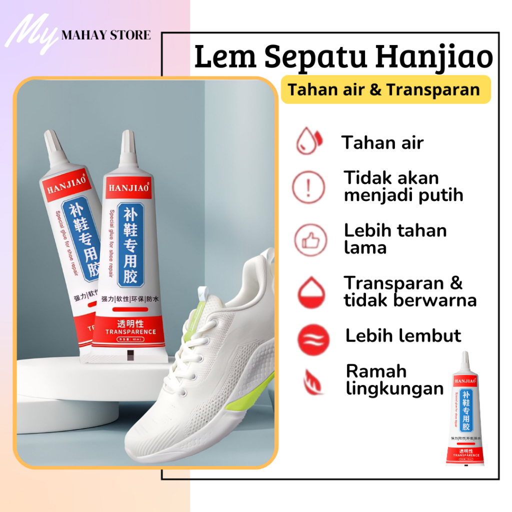 Jual Lem Perekat Cina Sepatu Hanjiao Super Kuat Tahan Air Original ...