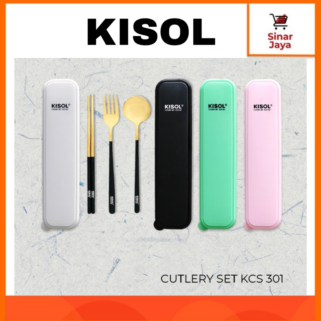 Jual KISOL KCS-301 Cutlery Set / Peralatan Makanan Set Sendok, Garpu ...