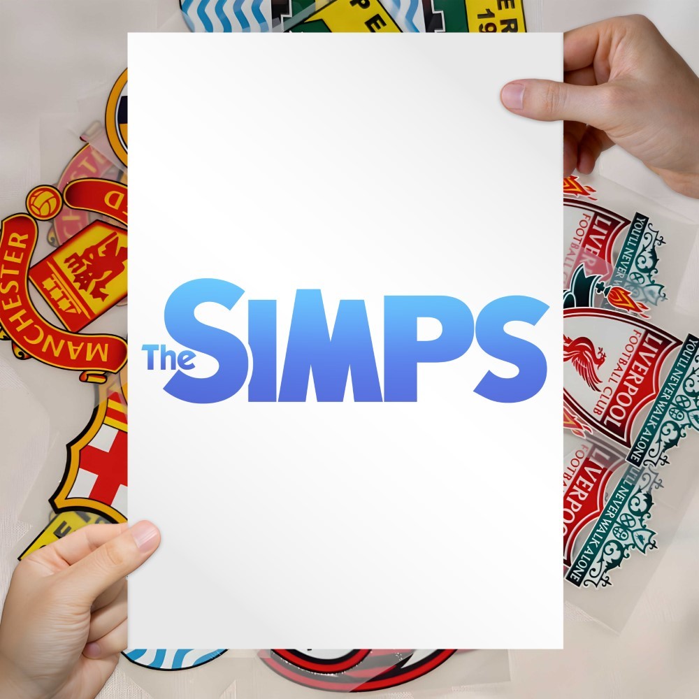 Jual Sablon Print DTF Digital Logo Parodi New The Sims Simps Siap ...