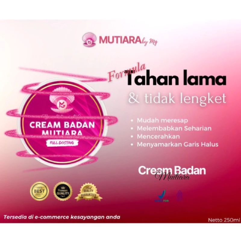Jual Cream Badan MUTIARA 250 ml | Shopee Indonesia