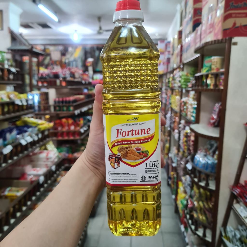 Jual MINYAK GORENG SAWIT FORTUNE 1000ml 1L 1 liter | Shopee Indonesia