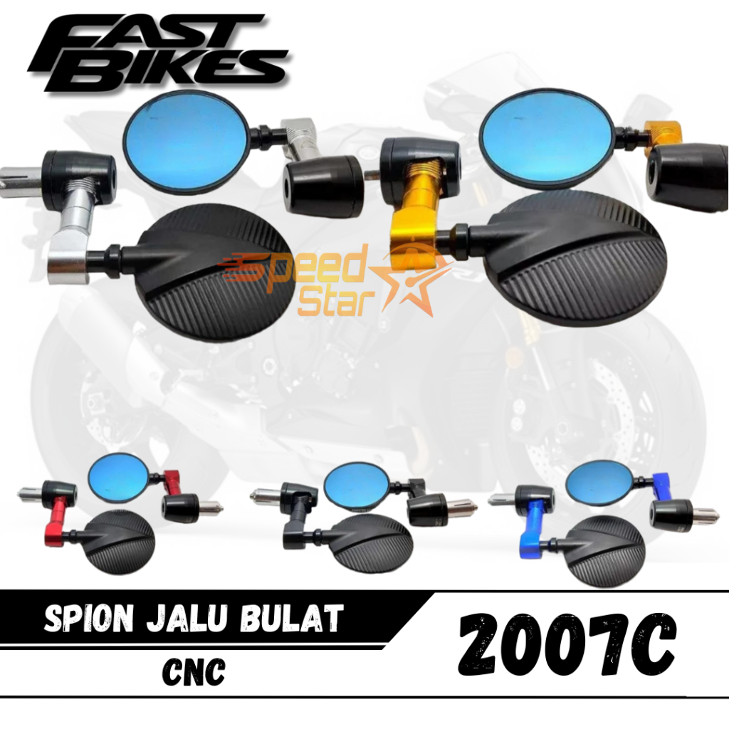 Jual Spion Jalu Bulat Warna CNC Sepion Jalu Bulat Universal Motor ...