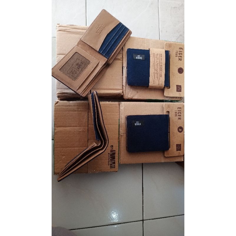 Jual Dompet Eiger Denim Navy Mix kulit 100% ORIGINAL EIGER | Shopee ...