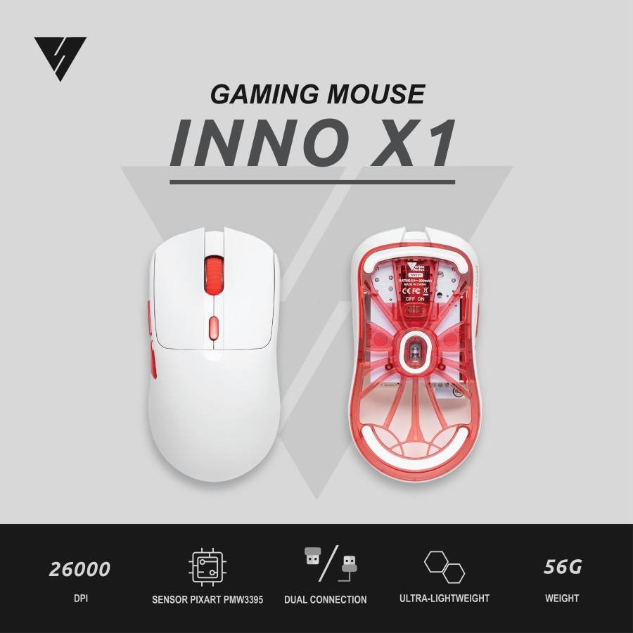 Jual VortexSeries INNO X1 Super Light Wireless Gaming Mouse | Shopee ...