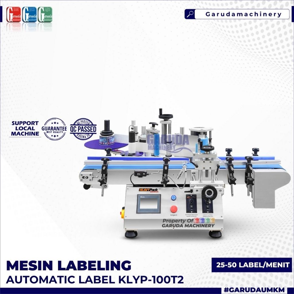 Jual MESIN LABELING UNTUK PEMASANGAN LABEL SECARA OTOMATIS KLYP-100T2 ...