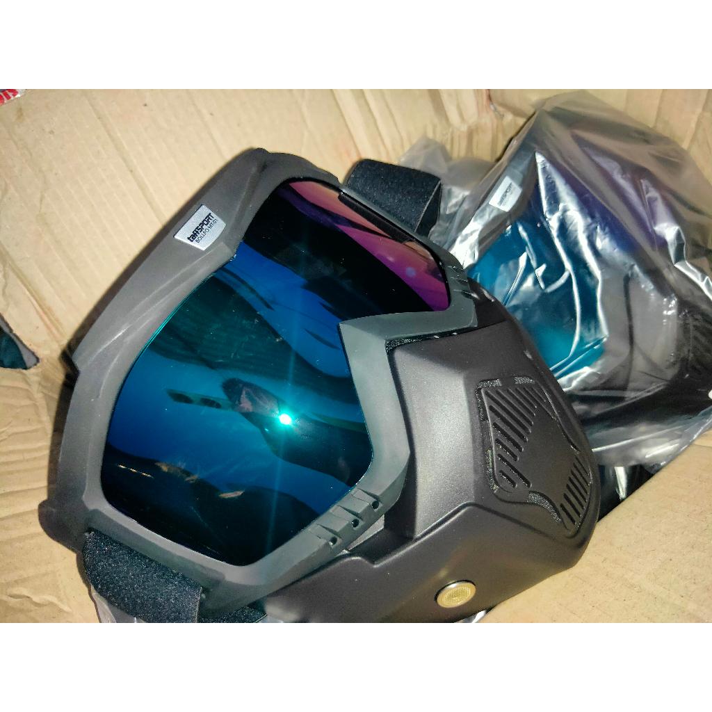 Jual Topeng masker motor goggle mask goggle pelindung wajah dari debu ...