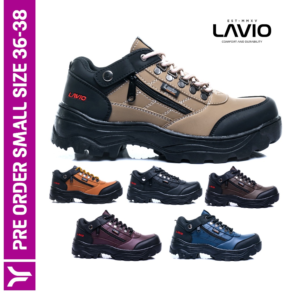 Jual Lavio Sepatu Boots WANITA Cewek women Safety e95 Original Zipper ...