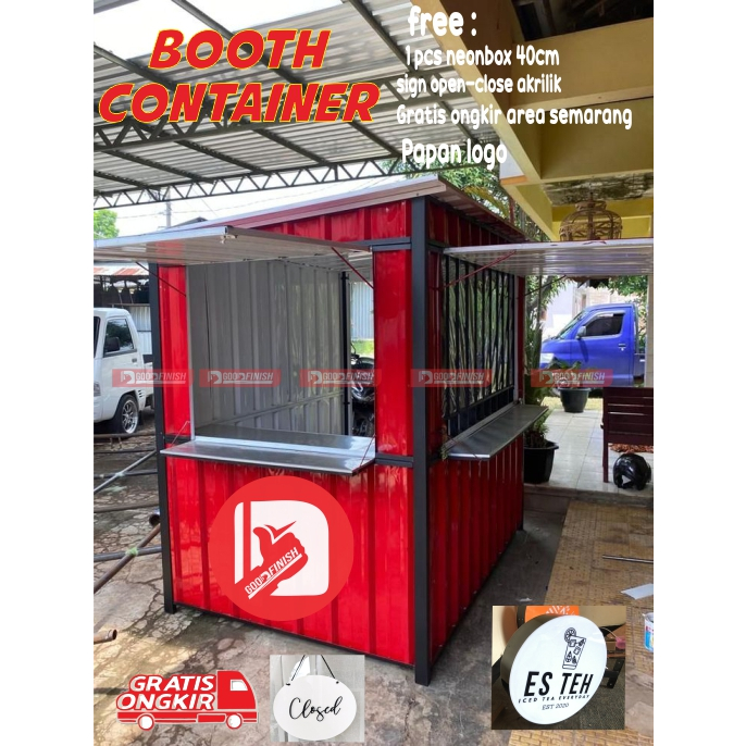 Jual FREE NEONBOX 30 CM ! Booth Container / Booth Kontainer / Gerobak Jualan / Gerobak Container ...