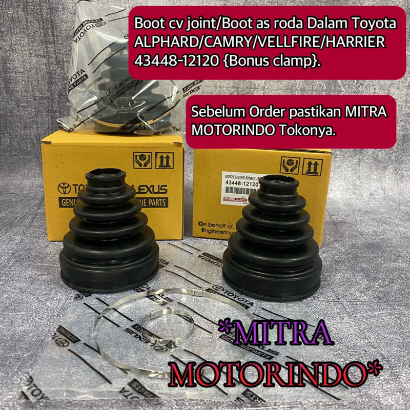 Jual Boot Cv Joint/Boot As Roda Dalam Toyota ALPHARD/CAMRY/VELLFIRE ...