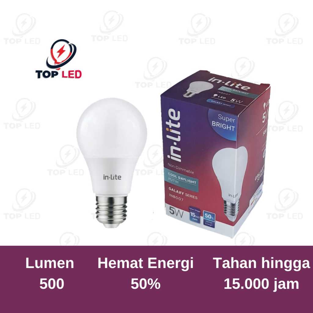 Jual LAMPU BOHLAM LED BULB INLITE 3 WATT - INB007 | Shopee Indonesia