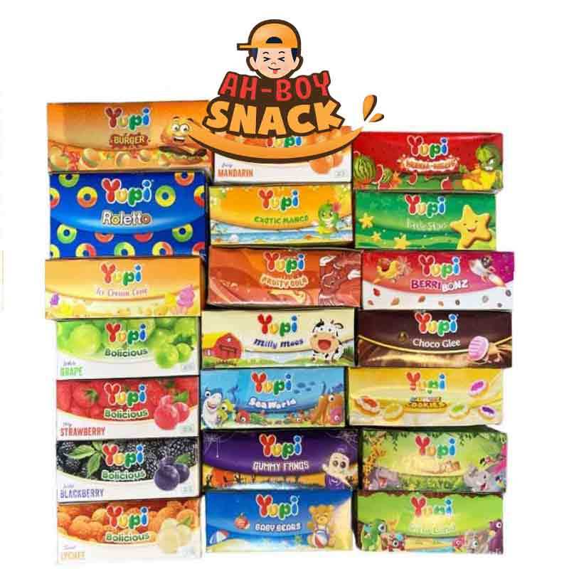 Jual YUPI BOX- ALL VARIAN - YUPI MARSHMALLOW CHOCO PIE , BABY BEARS ...