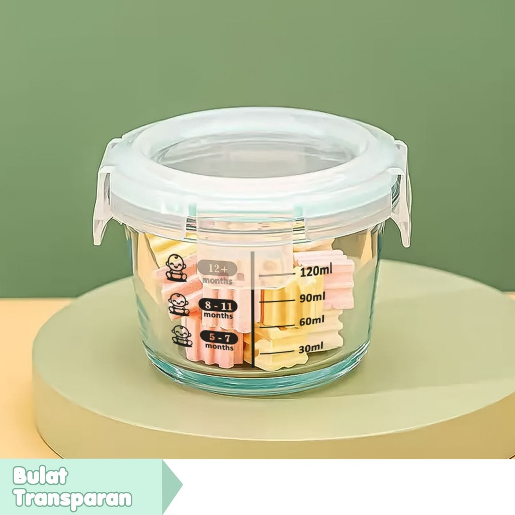 Jual Nexxio 3in1 Tempat Mpasi Kaca / Kotak Tempat Makan Kaca Baby Glass ...