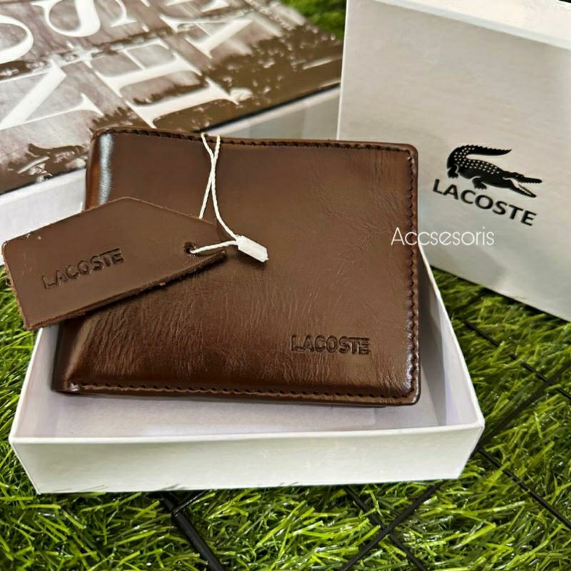 Jual Dompet Pria Wallet Anti Bakar Kulit Bagus with Box brand | Shopee ...